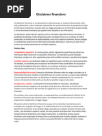 Disclaimers Ejemplos | PDF | Seguro | Economias