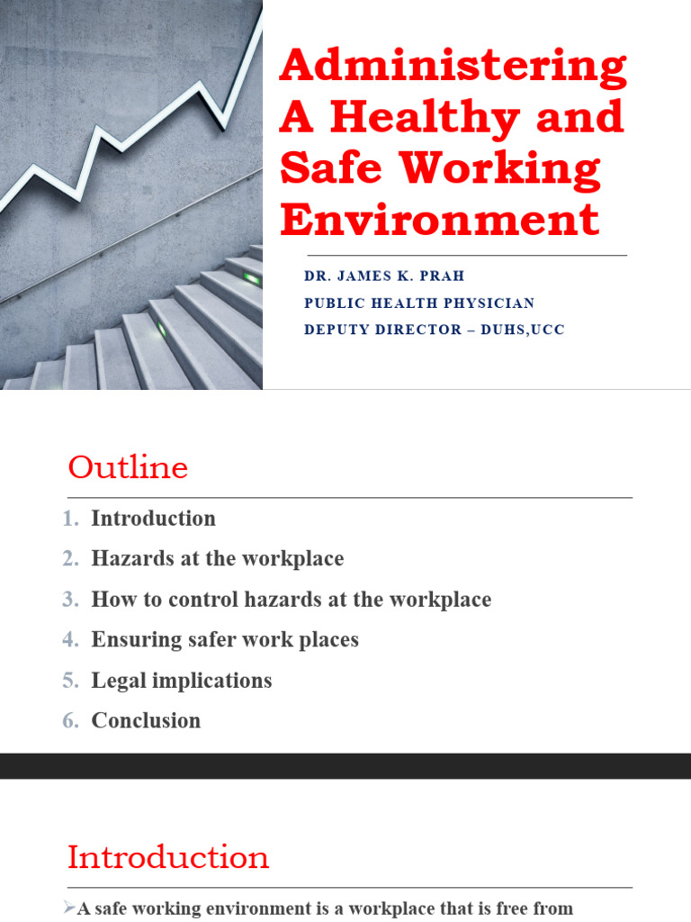 Lecture Notes On Administering A Healthy and Safe Working Environment ...