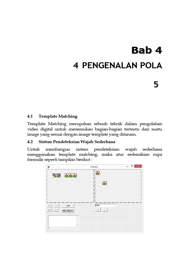 Bab 4 - Pengenalan Pola | PDF | Image Processing | Software Engineering