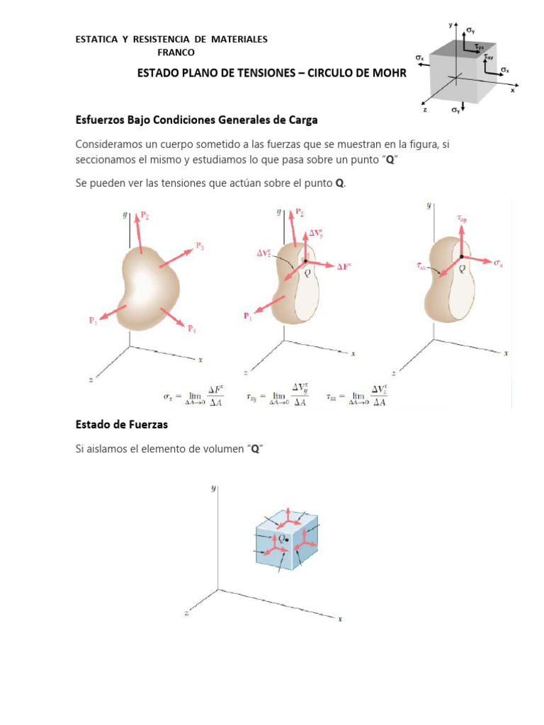 Estado Plano de Tensiones PDF | PDF | Métodos y materiales de enseñanza