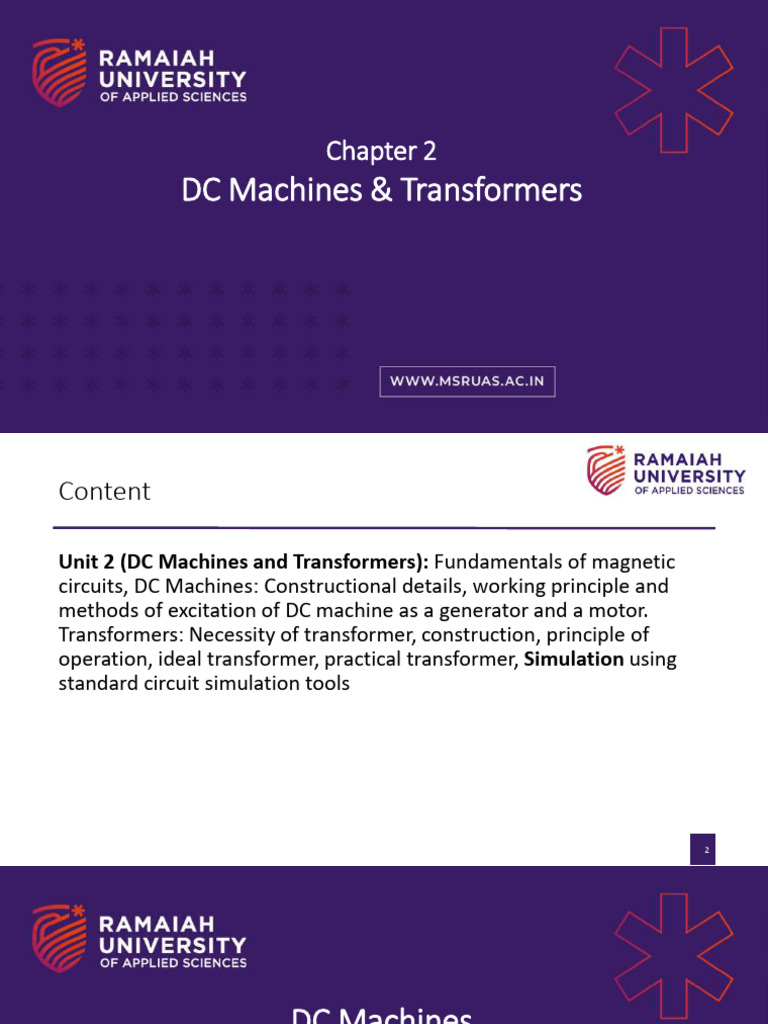 DC Machines & Transformers | PDF | Transformer | Electromagnetic Induction
