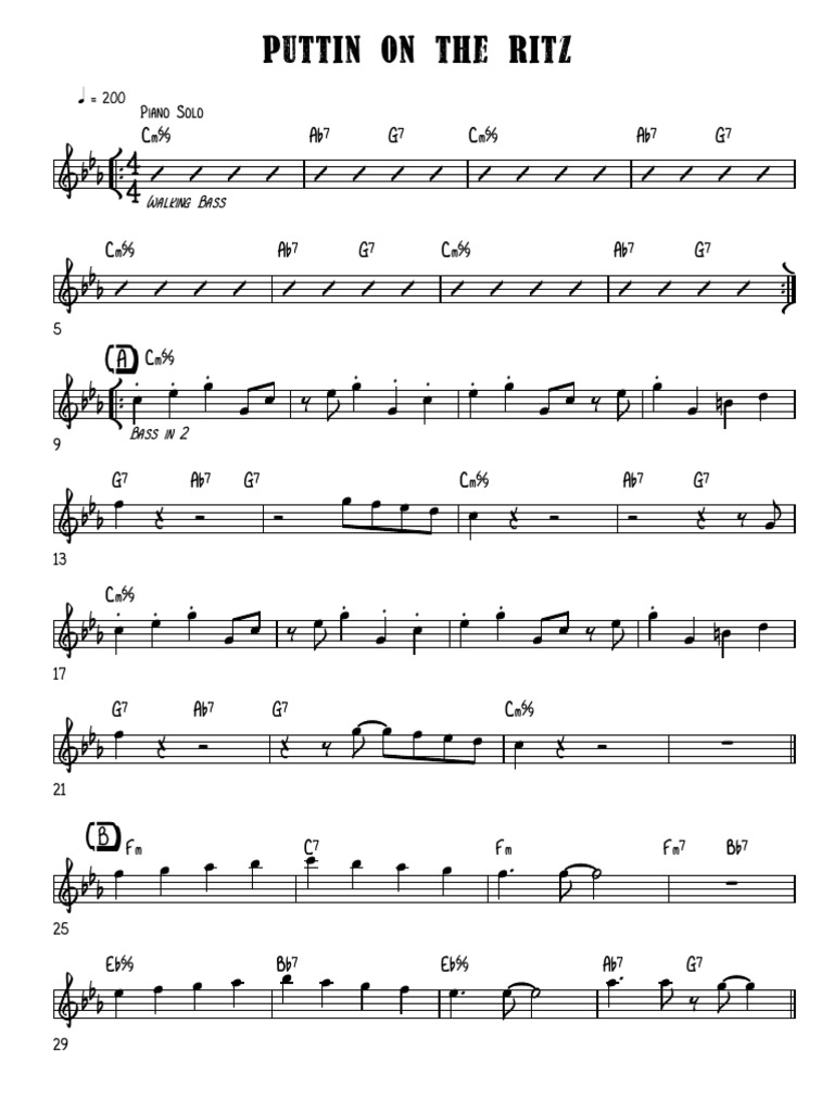 Puttin On The Ritz | PDF