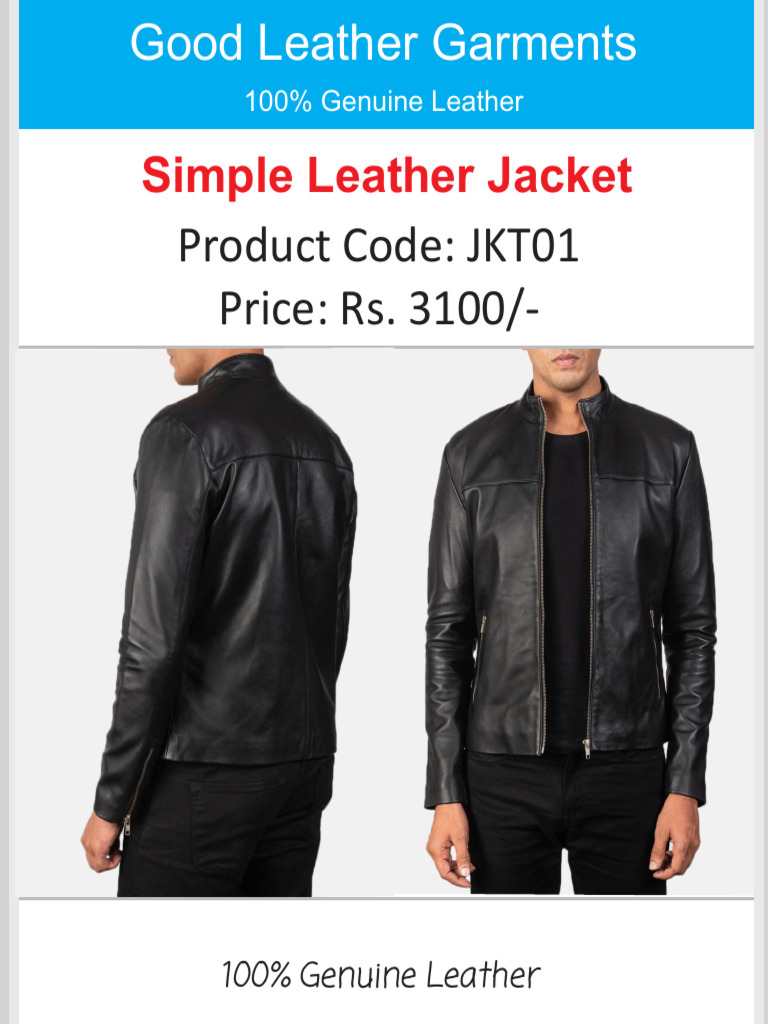 Simple Leather Jacket 23 7 | PDF | Clothing | Fashion