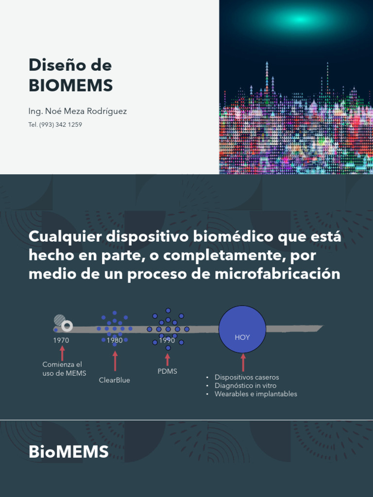 Diseño de BIOMEMS - Presentación | PDF | Nanotecnología | Ciencia de ...