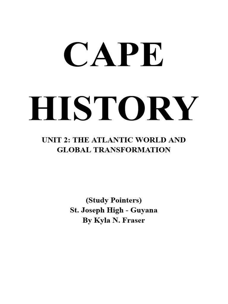Cape History Unit 2 | PDF | Apartheid | Pan Africanism