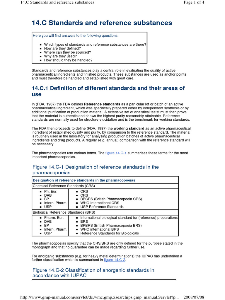 14.C Standards and Reference Substances | PDF | Chemical Substances ...