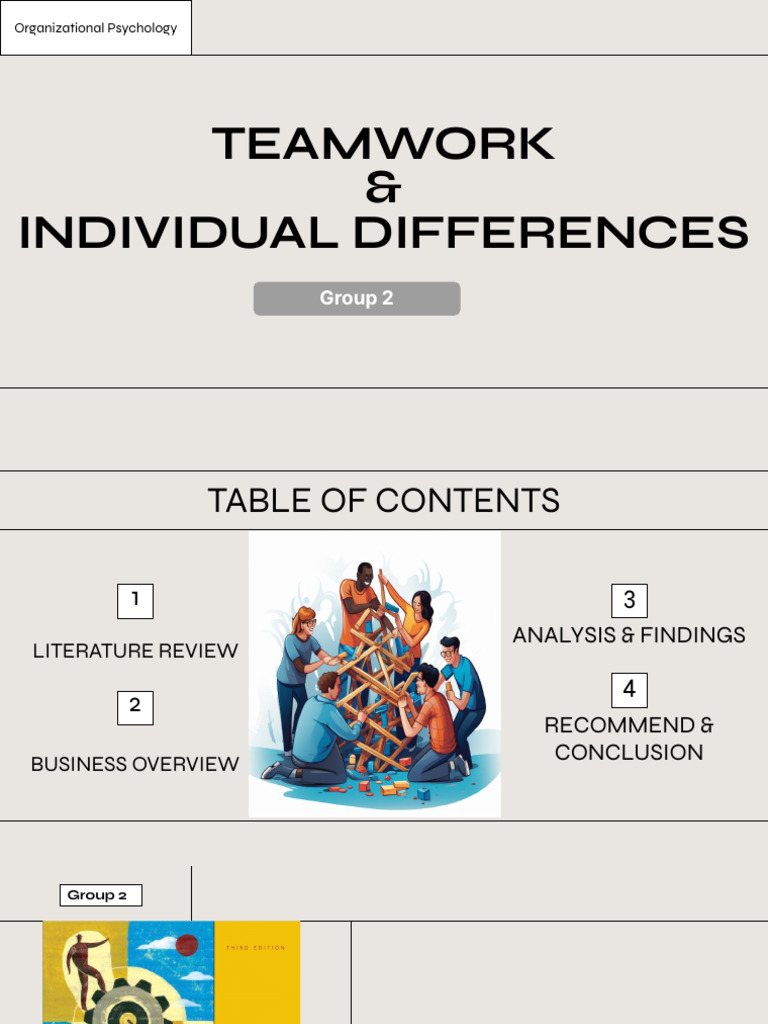 Group 2 - Teamwork & Individual Differences | PDF | Performance ...