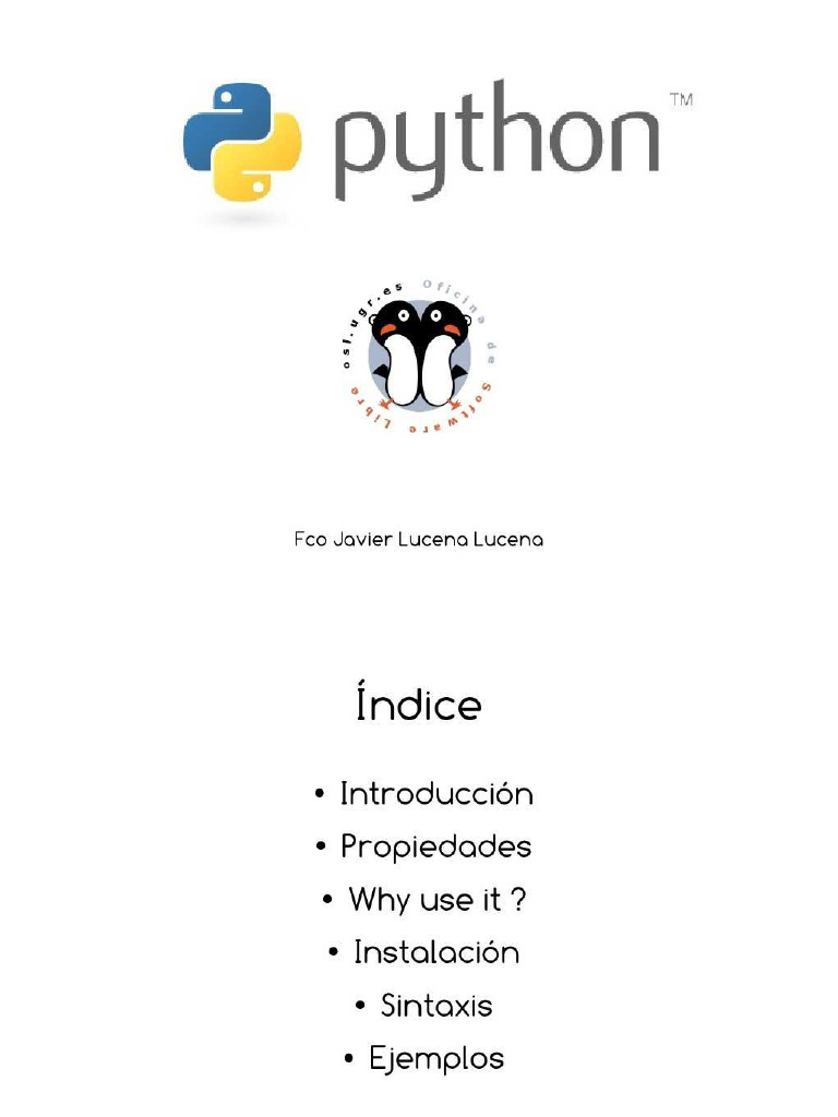 PDF Presentacion Python - Compress | PDF