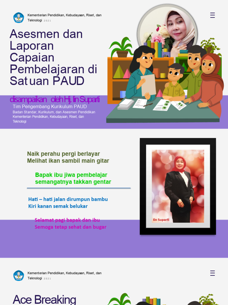 Panduan Asesmen CP Paud. Iin Dki | PDF | Kesehatan Holistik | Sains & Matematika