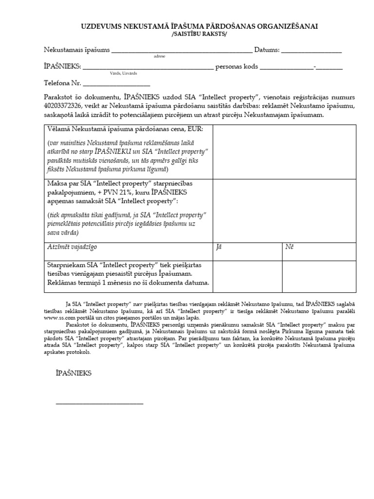Apskates Protokols - Saistību Raksts | PDF