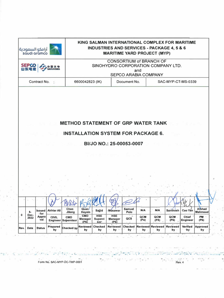 GRP Water Tank Installation Guide | PDF | Screw | Fiberglass