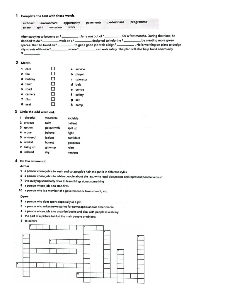 Unit 1 Vocabulary & Grammar Test From The Companion - New Close Up B1 | PDF