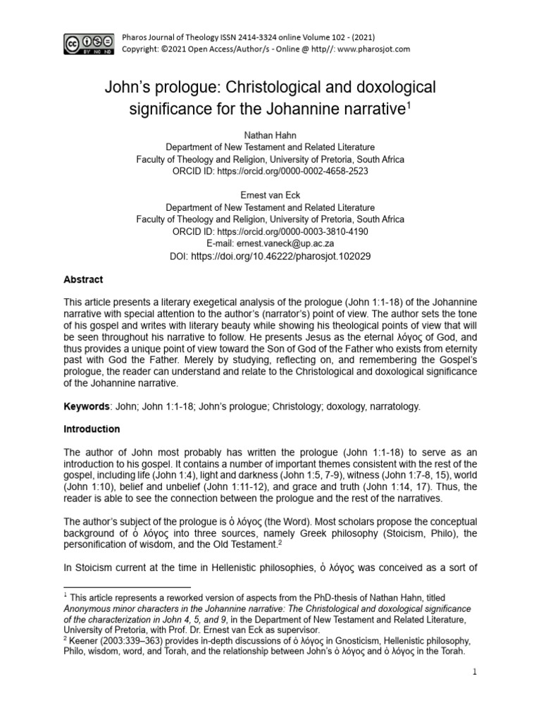 article_29_vol_102_2021_up | PDF | Gospel Of John | Jesus