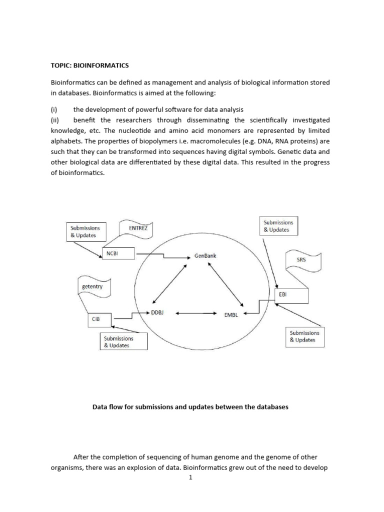 BIOINFORMATICS | PDF | Sequence Alignment | National Center For Biotechnology Information