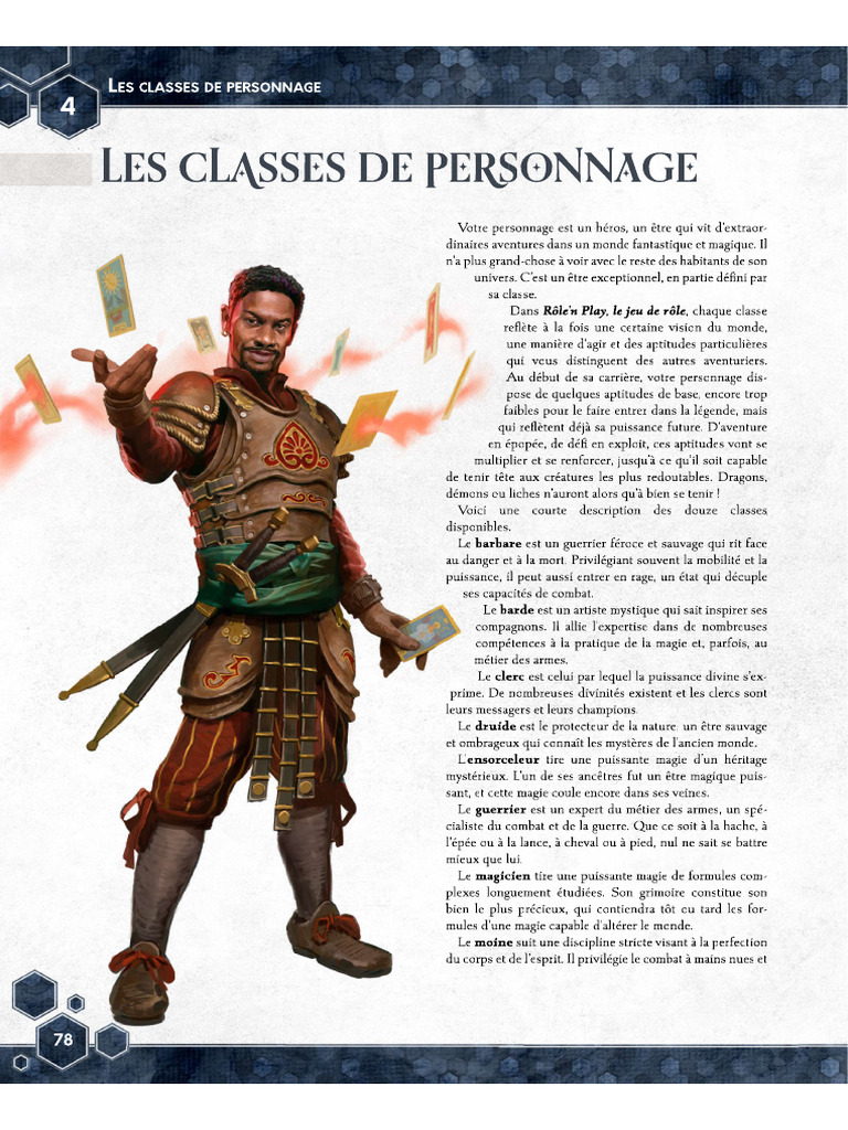 CHRONIQUES OUBLIEES - Généralités Classes de Personnages | PDF