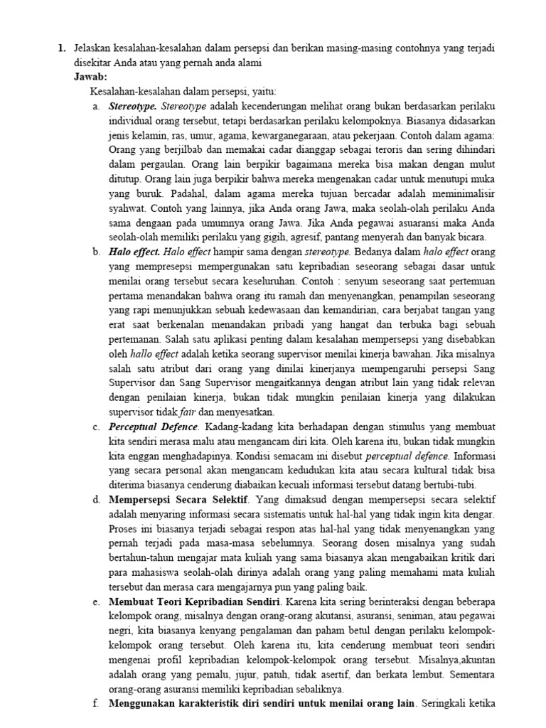 Jawaban Tugas Perilaku Konsumen Bagian 2 | PDF | Karier & Perkembangan