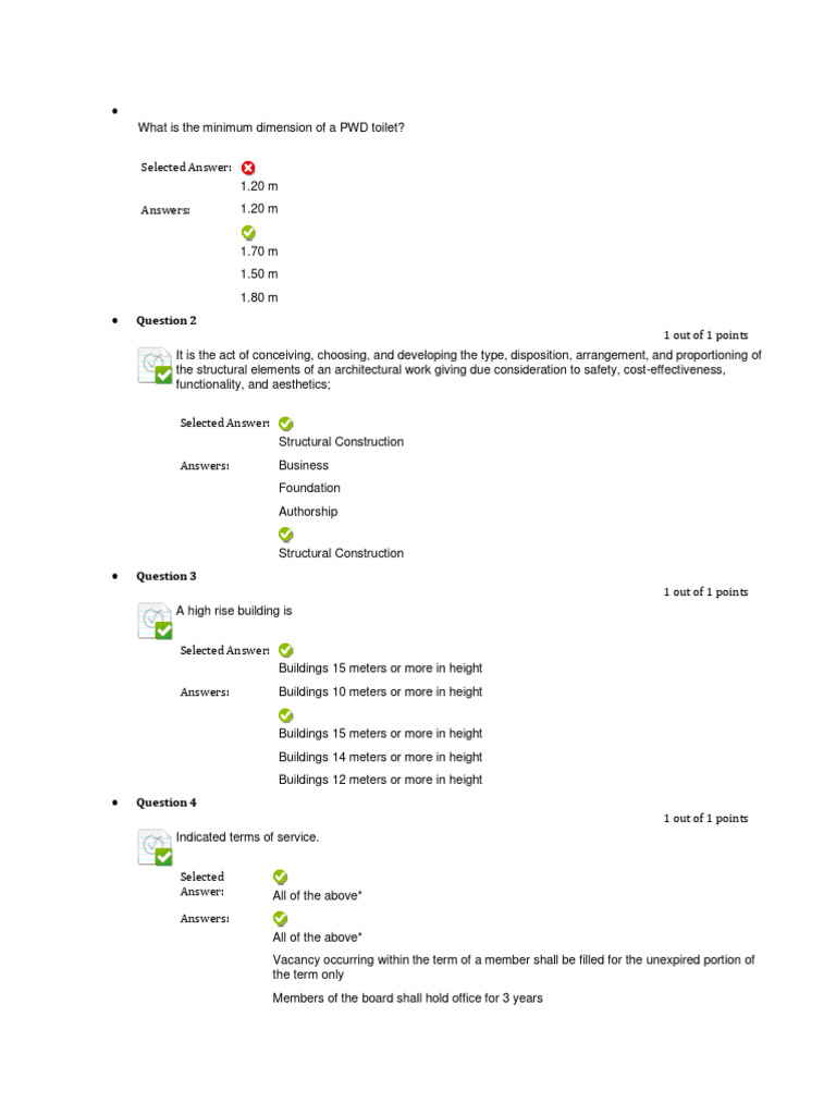 Module 2 Quiz 1 | Download Free PDF | Architect | Professional Development