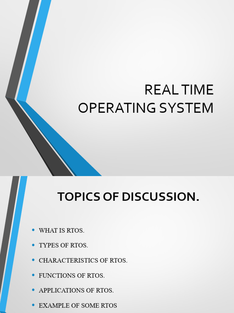 Operating System Rtos | PDF | Real Time Computing | Process (Computing) Operating System Rtos | PDF | Real Time Computing | Process (Computing)