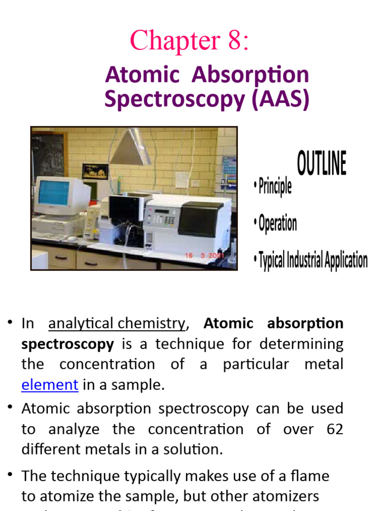 Chapter 8 Atomic Absorption Spectros | PDF | Atomic Absorption ...