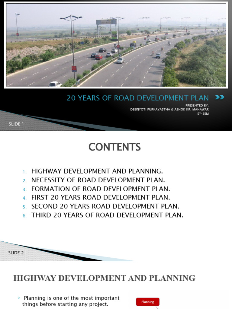 20 Years of Road Development Plan | PDF | Road | Transport
