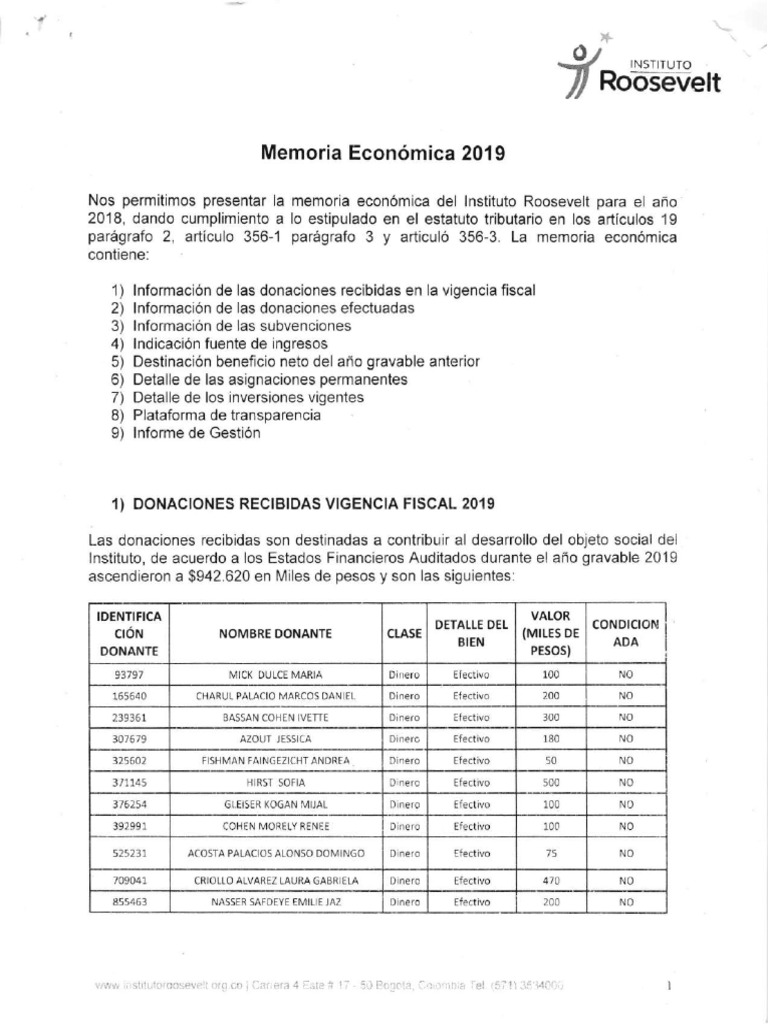 Memoria Economica | PDF | Dinero | Economias
