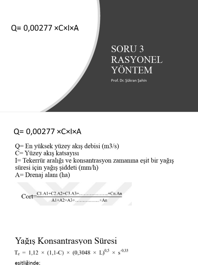 7.yağiş-Rasyonel Yöntem | PDF