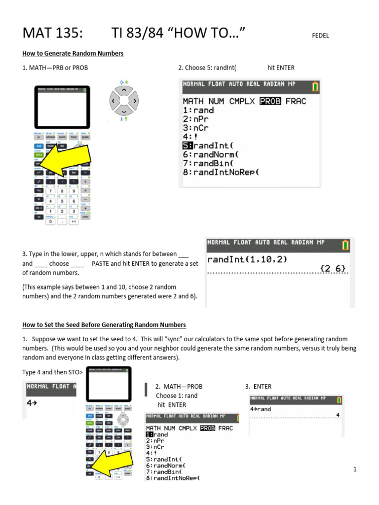 Intro To Statistics - Graphing Calculator How To | PDF | Statistics ...