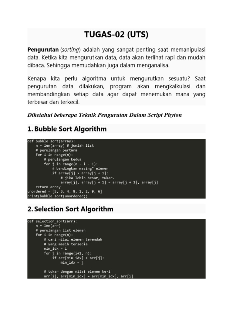 Tugas-02 (Analisis Algoritma) | PDF | Algorithms And Data Structures | Algorithms
