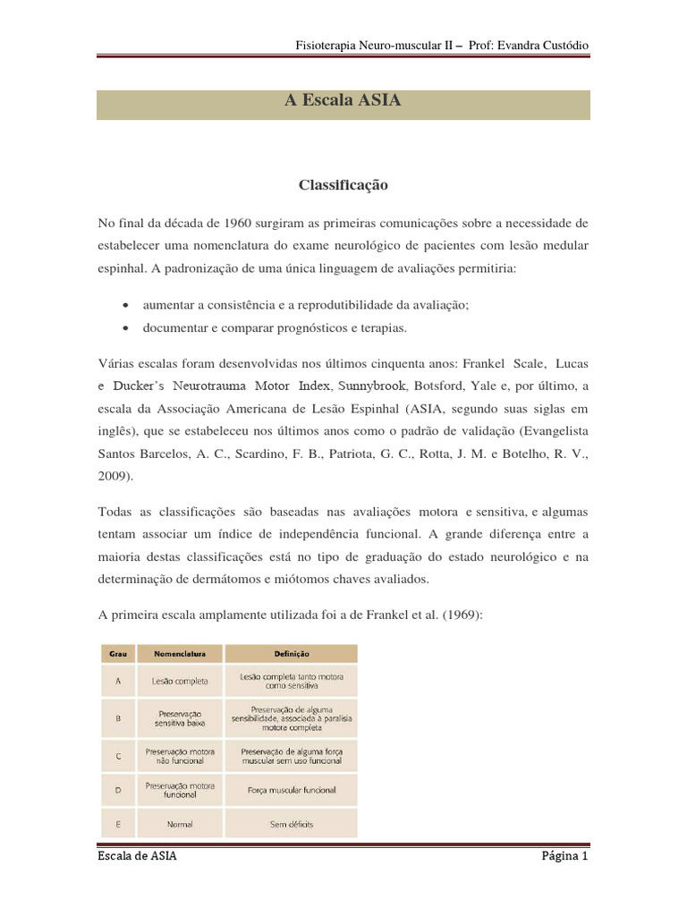 A Escala Asia | PDF | Dor | Ásia