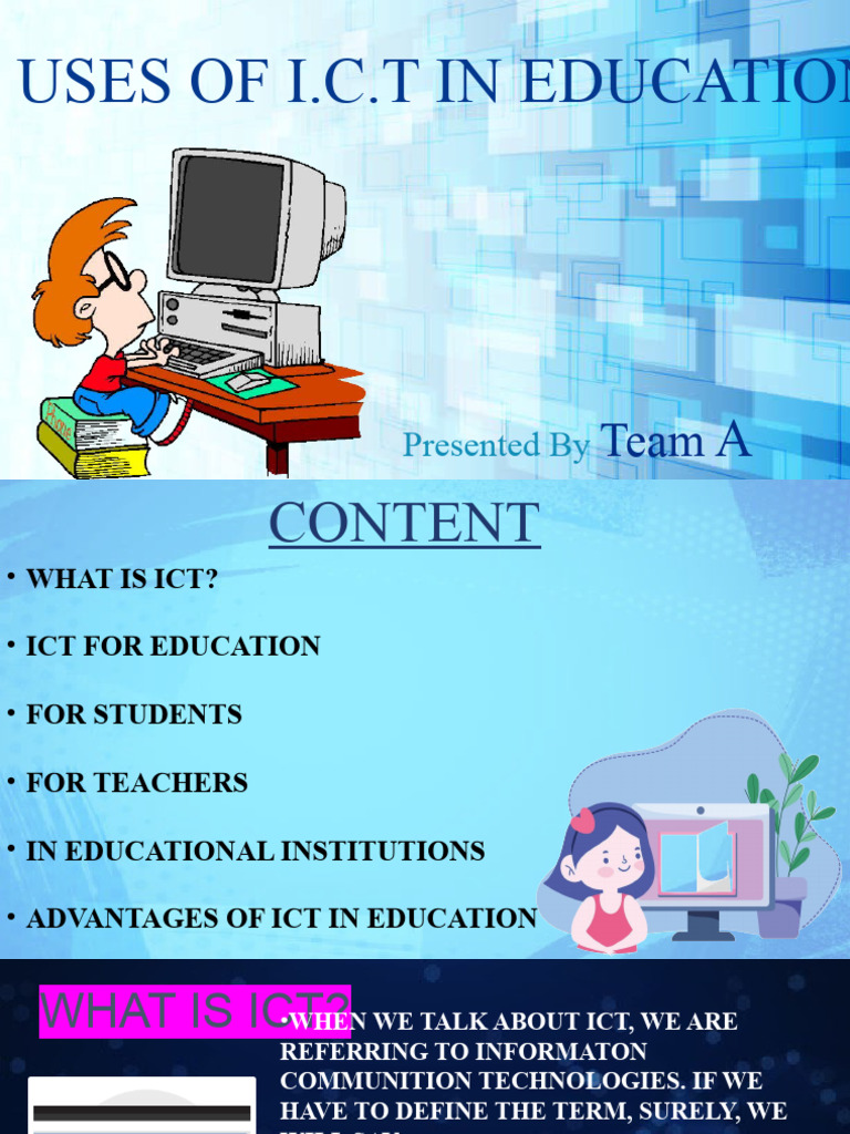 Application of Ict in Education | PDF | Educational Technology ...