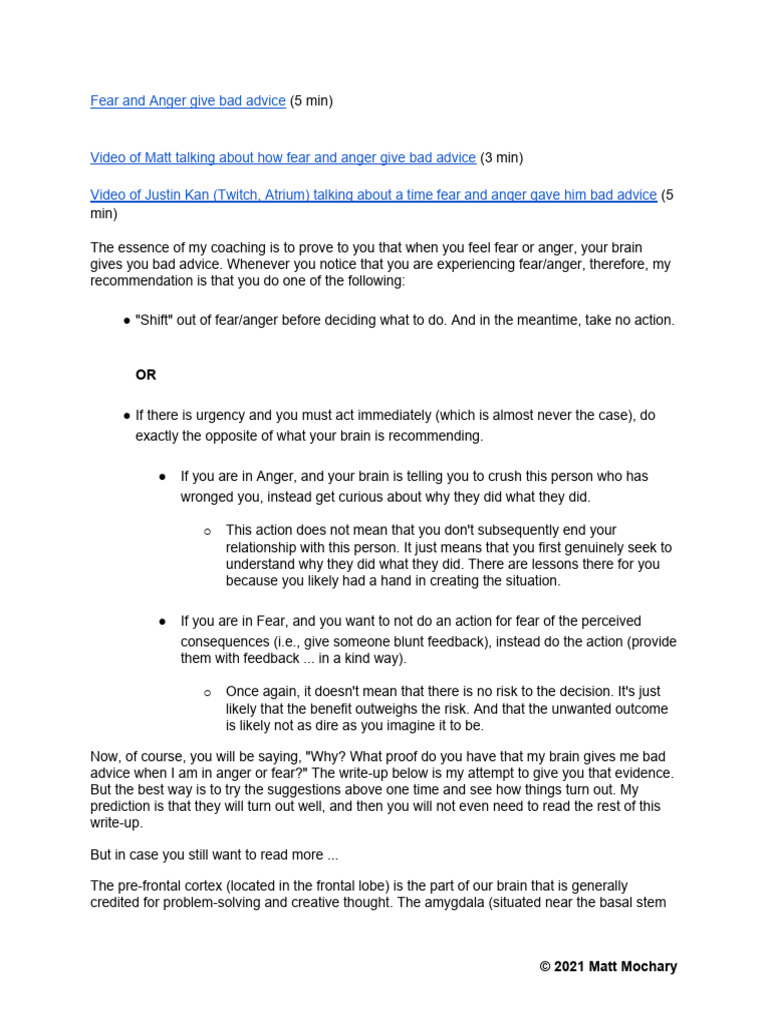 Overcoming Fear and Anger | PDF | Emotions | Anger