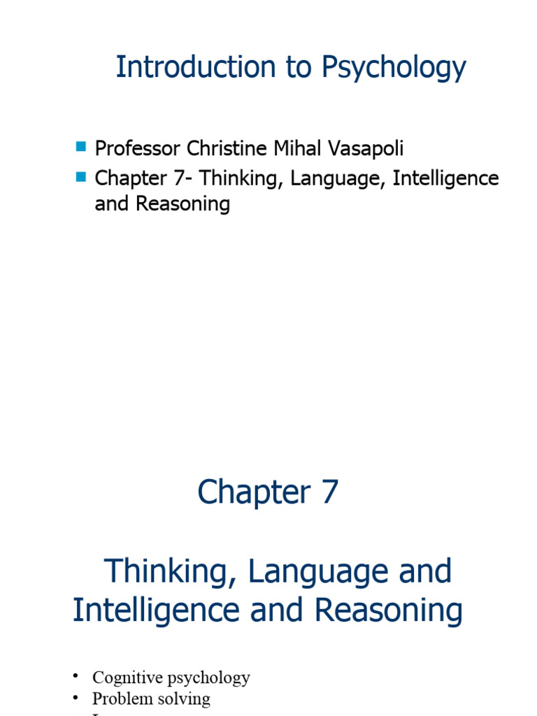 Chapter 7 PPT | PDF | Thought | Heuristic