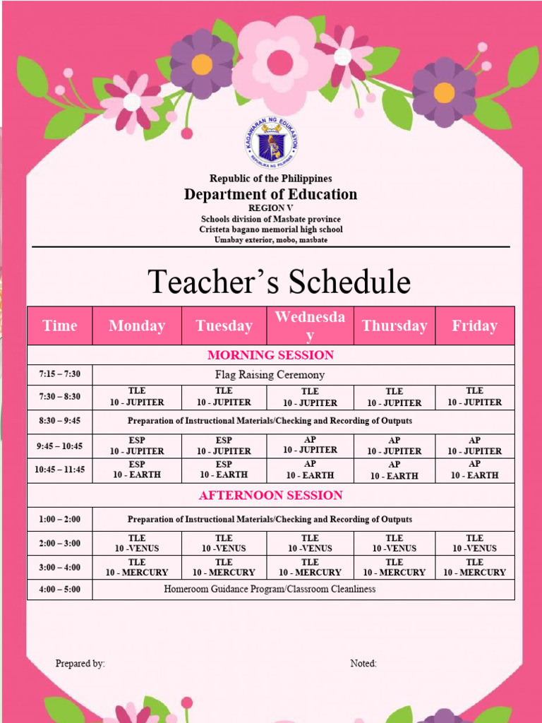 Class Teacher-Program | PDF