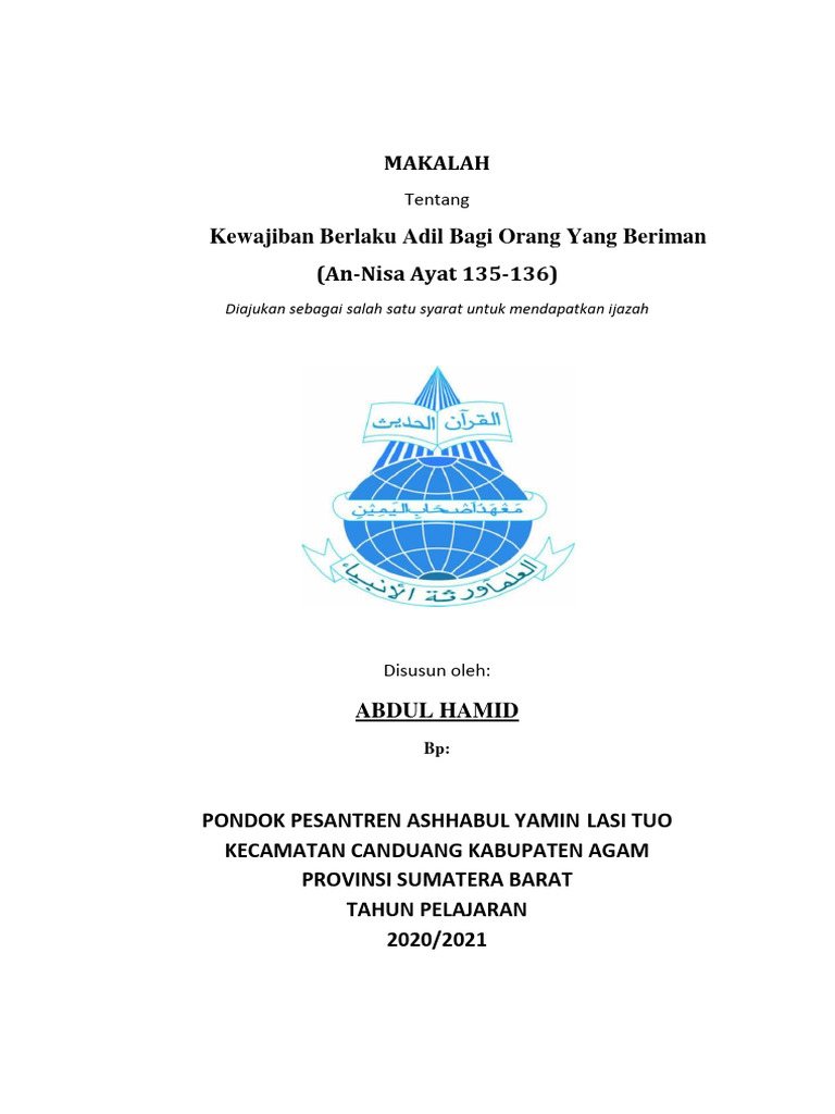 Makalah Abdul Hamid | PDF