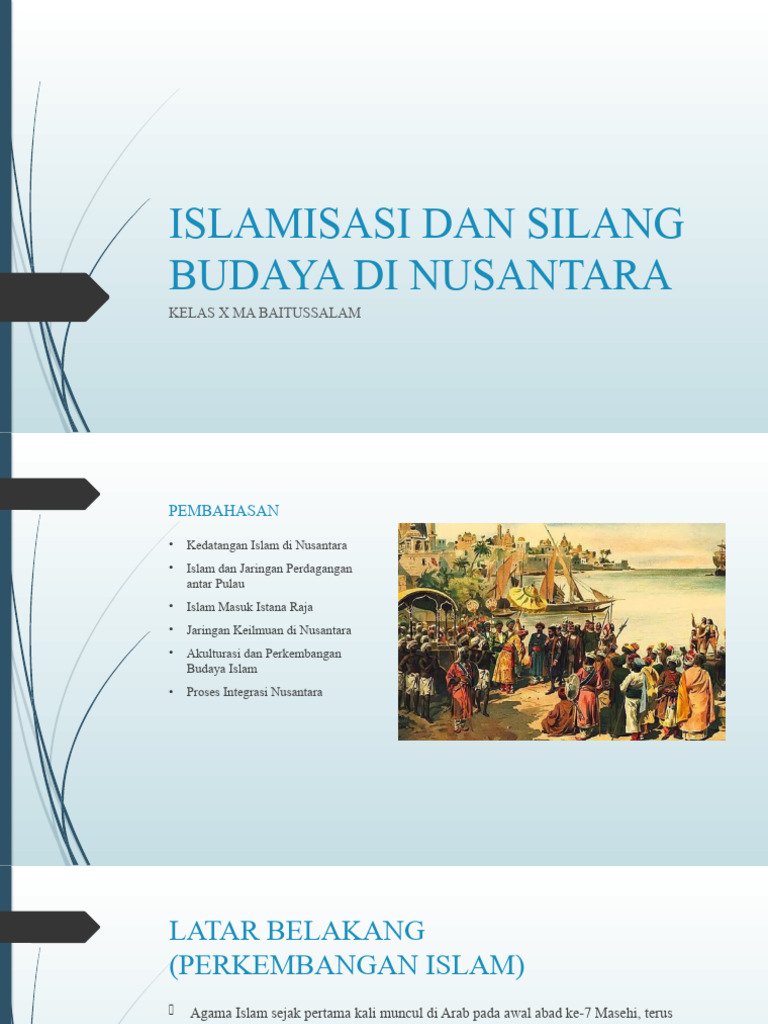 Islamisasi Dan Silang Budaya Di Nusantara | PDF