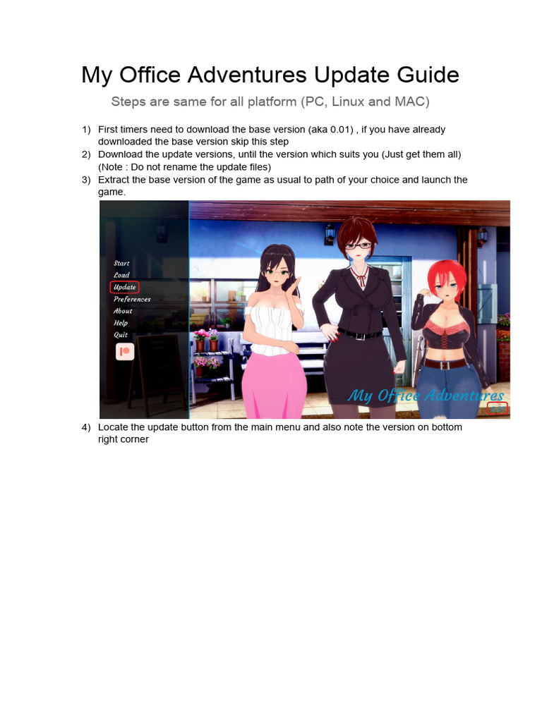 Update Guide | PDF | Games & Activities