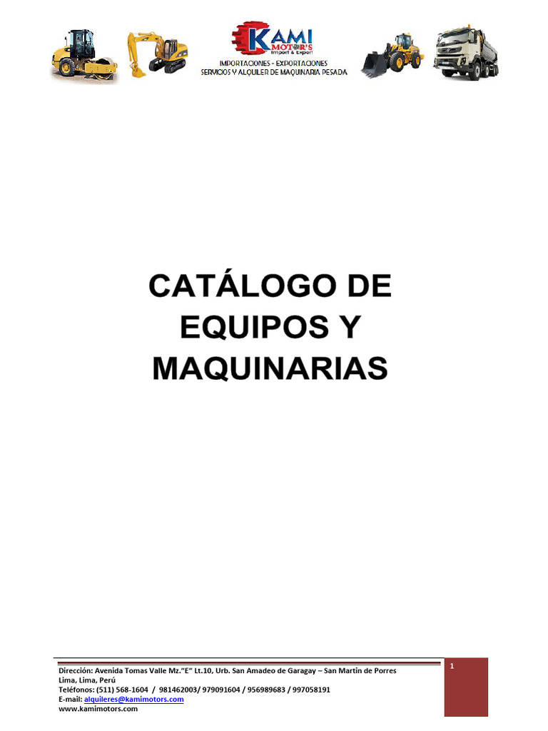Catalogo de Maquinarias | Descargar gratis PDF | Eje | Turbocompresor