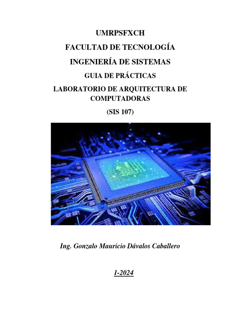 Guia de Laboratorio 1 - 2024 P3 | PDF | Bios | Arquitectura X86