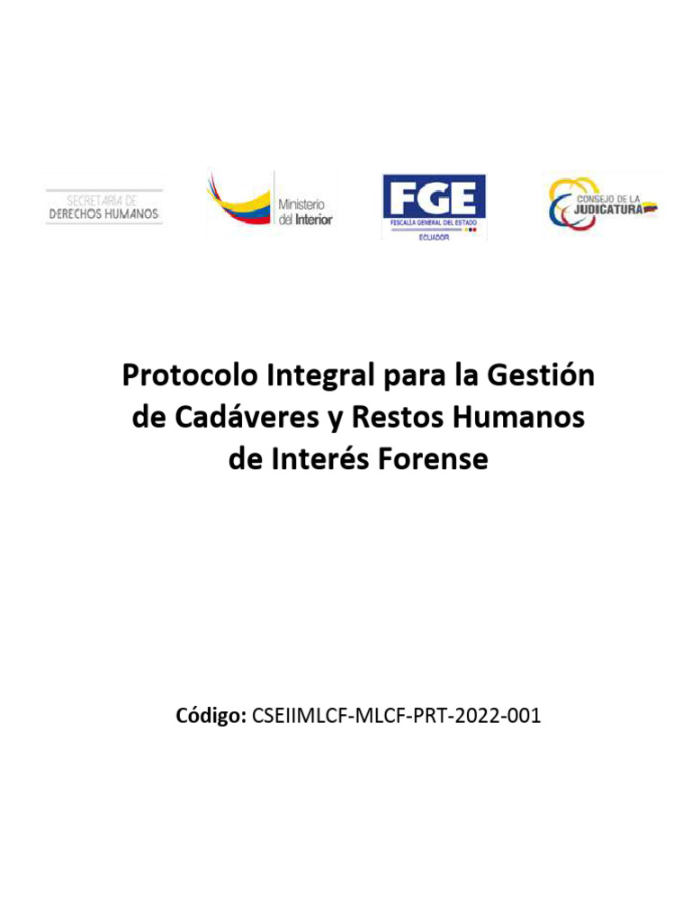 Protocolo de Cadáveres y Restos Humanos de Interés Forense 2022 Signed 2 - Compressed ...