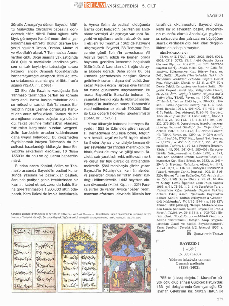 Yıldırım Bayezıt Devri | PDF