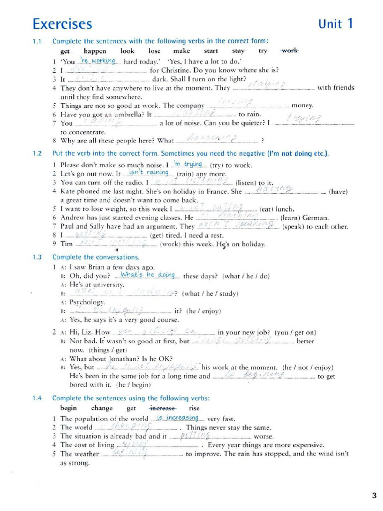 Unit 1 Exercise | PDF