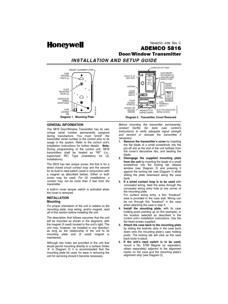 5816 Installation-Setup-Guide | Download Free PDF | Switch | Transmitter 5816 Installation-Setup-Guide | Download Free PDF | Switch | Transmitter