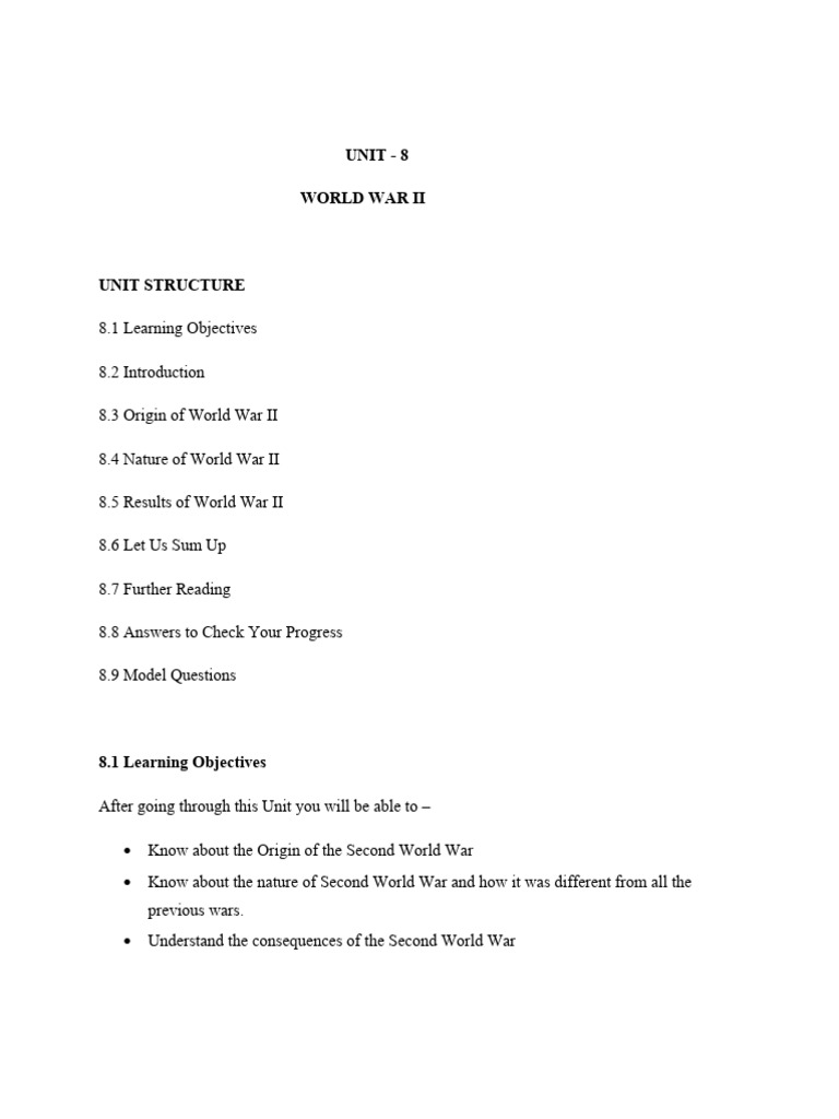 Unit 8 | PDF | World War II | Allies Of World War II