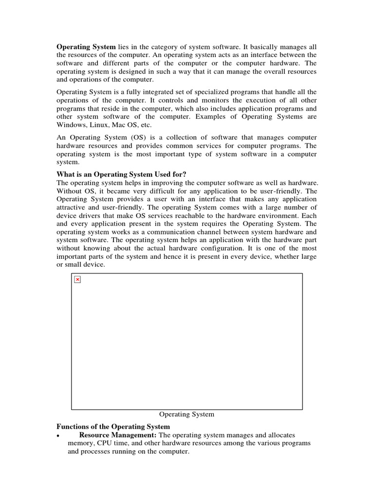 Os Notes | Download Free PDF | Operating System | Process (Computing)