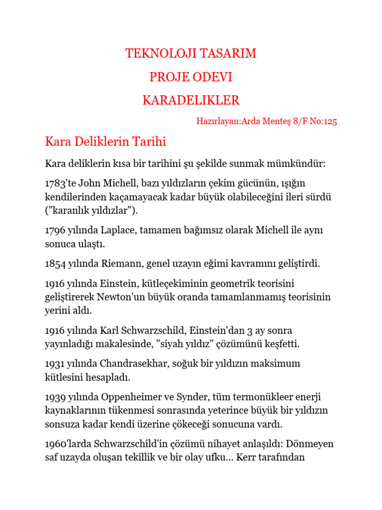 Tasarım Projesi | PDF