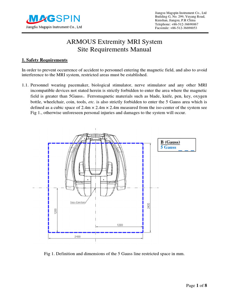 ARMOUS MRI System Site Requirements | PDF | Power Supply | Mains ...