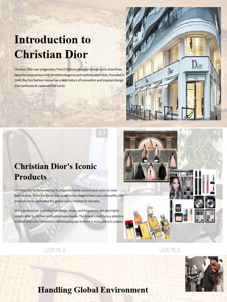Introduction To Christian Dior | Download Free PDF | Brand | Fashion