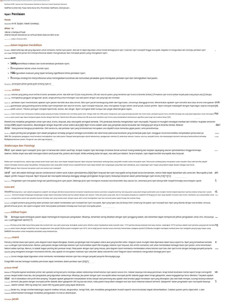 Pain Assessment 3 Id | PDF | Pengembangan Diri
