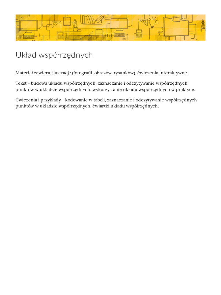 Uklad Wspolrzednych | PDF