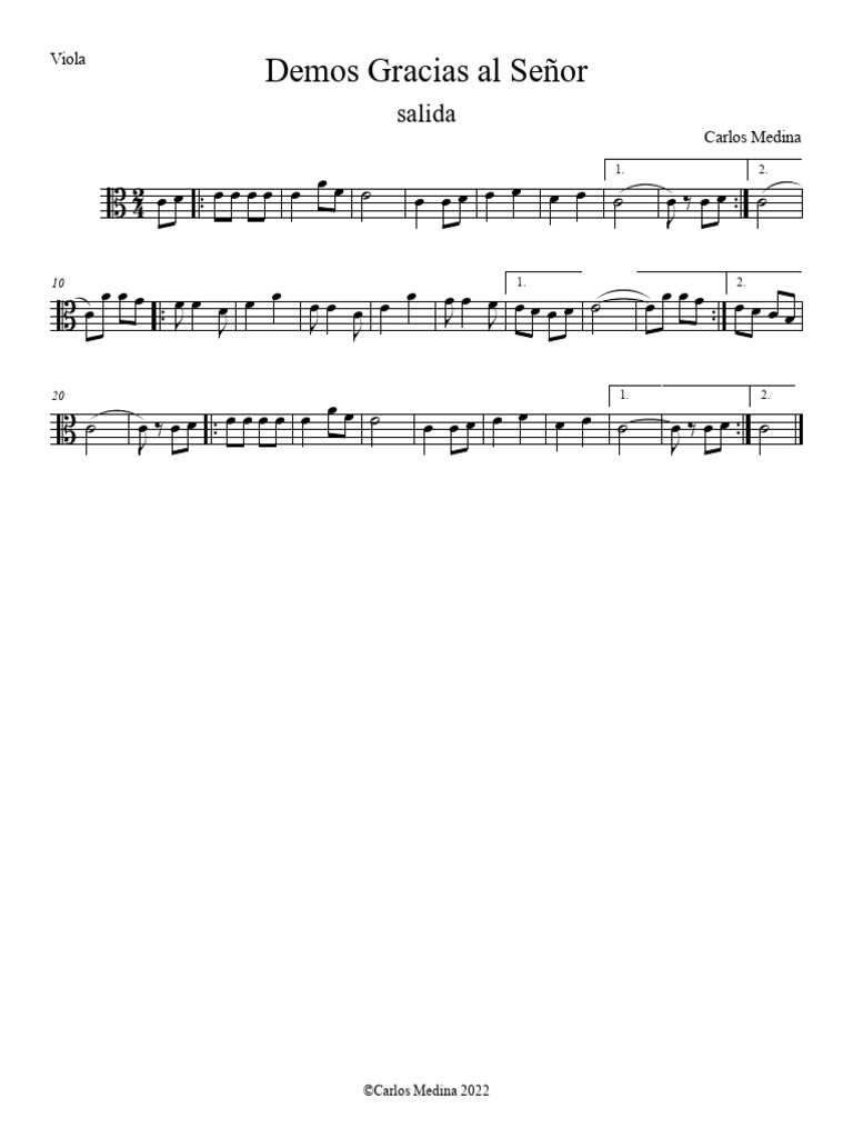 Demos Gracias Al Señor | PDF